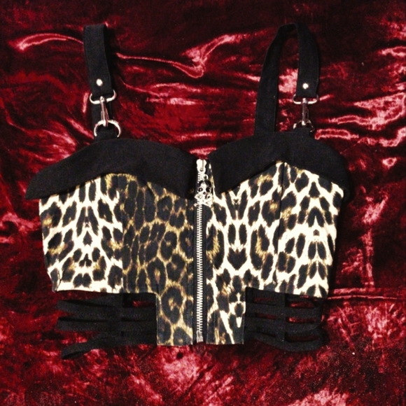 Killstar | Tops | Killstar Rockabilly Cheetah Bustier | Poshmark